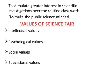 Science exhibition ppt | POT