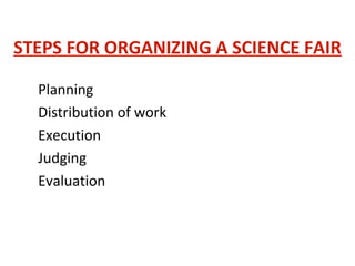 Science exhibition ppt | POT