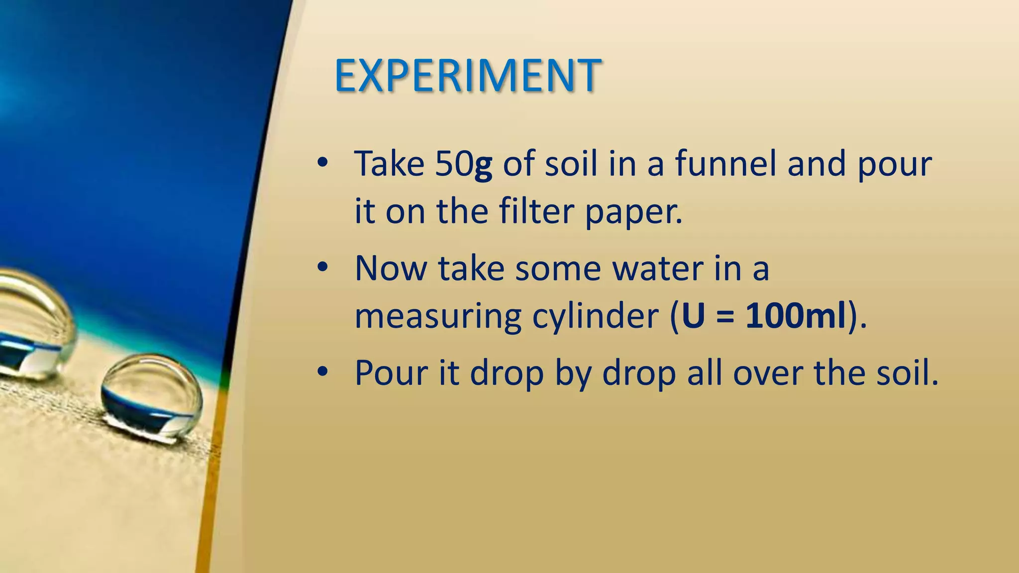 ADSORPTION AND PERCOLATION RATE OF SOIL | PPTX