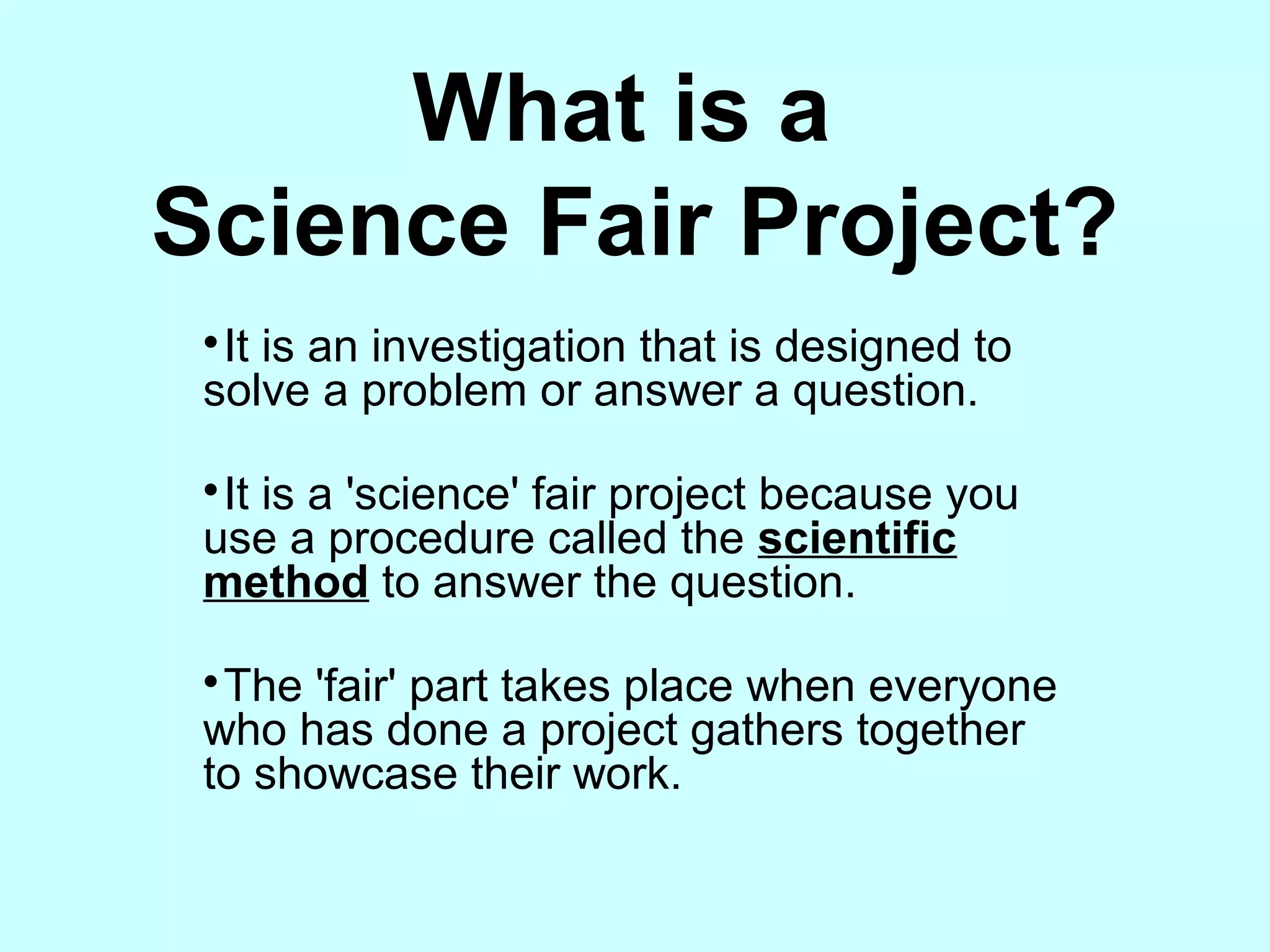Science fair | PPT