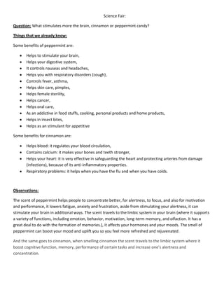 Science fair | DOCX