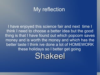 here my science fair project presintation | ODP | Grocery Shopping ...