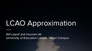 LCOA Approximation | PPT