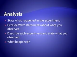 Science fair analysis and discussion | PPT
