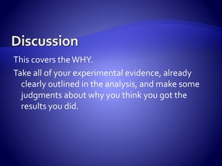 Science fair analysis and discussion | PPT