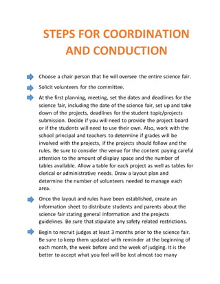 Science fair and exhibitions | DOCX