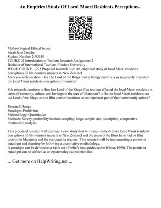 Science Fair Background Research Paper Sample P | PDF