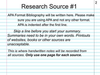 Science Fair Project Notebook