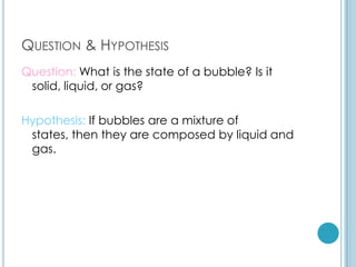 Science Fair Experiment -Linda Choi 9th- | PPTX