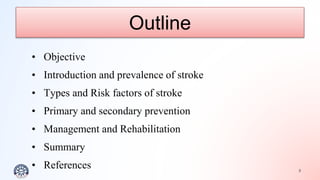 Management of stroke | PPTX