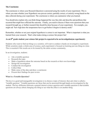 Science fair handbook (autosaved) | DOCX | Educational Assessment ...