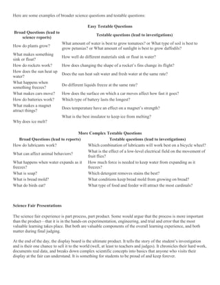 Science fair handbook (autosaved) | DOCX | Educational Assessment ...