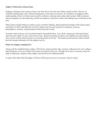 Science fair handbook (autosaved) | DOCX | Educational Assessment ...