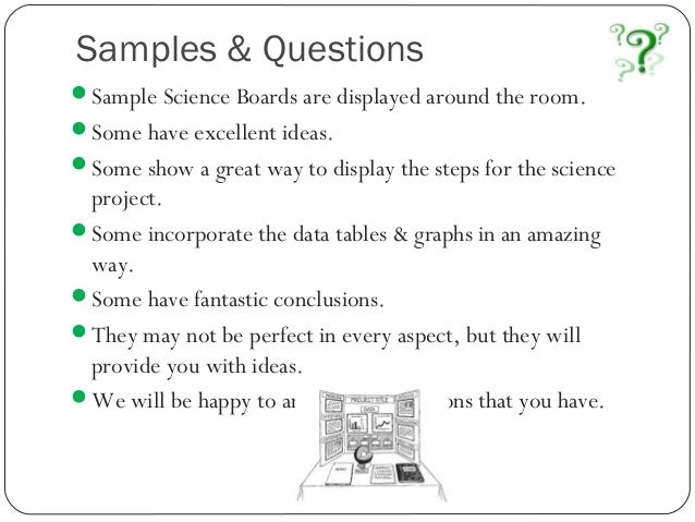 Science Fair Problem Example