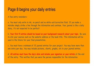 Science Fair Logbook Set-Up Instructions | PDF