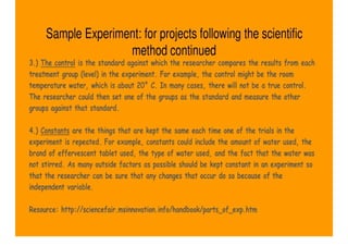 Science Fair Logbook Set-Up Instructions | PDF