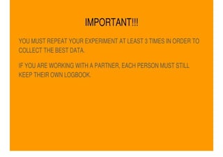 Science Fair Logbook Set-Up Instructions | PDF