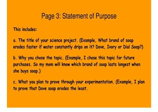 Science Fair Logbook Set-Up Instructions | PDF