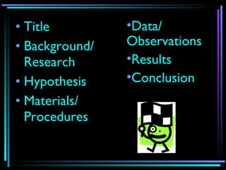 Science Fair Overview | PPT