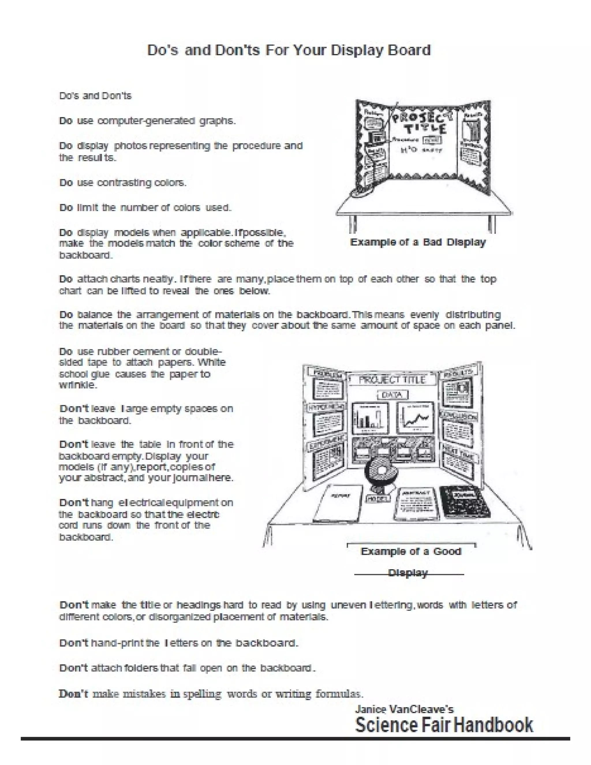 Science fair packet | DOC
