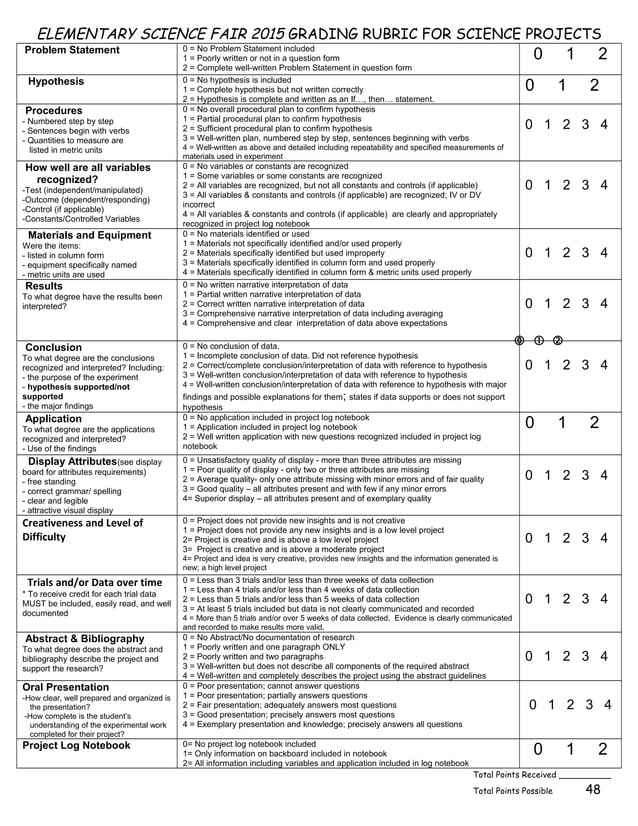 Science fair packet | PDF