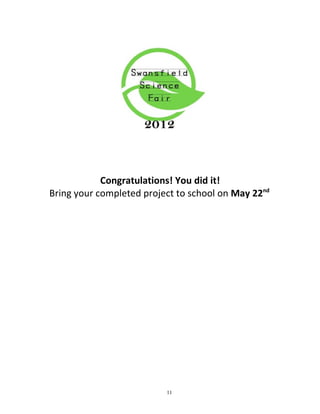 Swansfield Science Fair Packet | DOC
