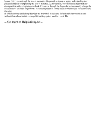 Science Fair Paper Example. Science Fair Reflection Pa | PDF