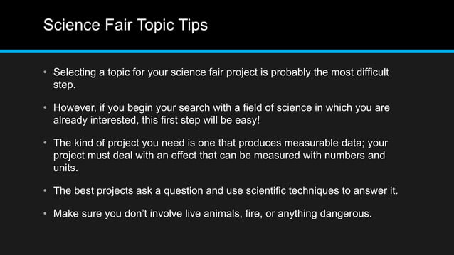 Science Fair Powerpoint | PPT