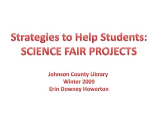 Science Fair Projects | PPT