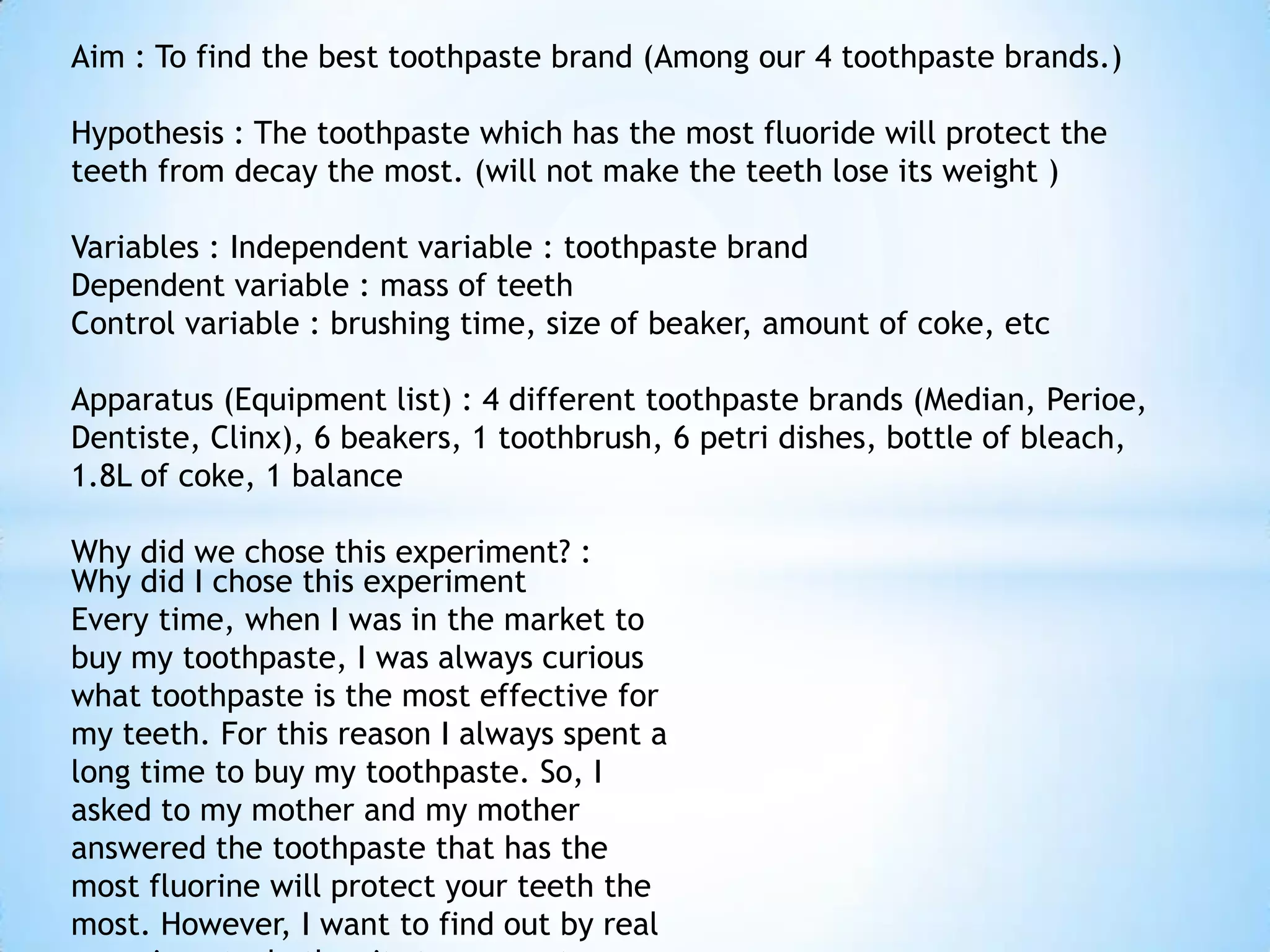 Science fair report | PPT