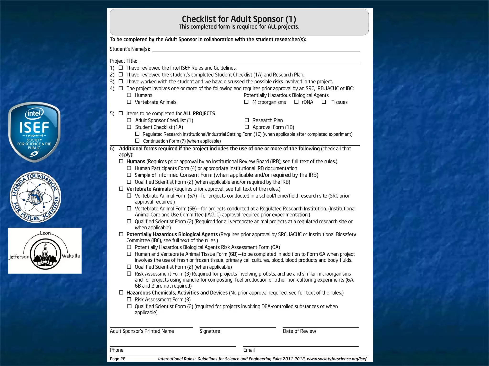 Science fair rules and guidelines power point. | PPT