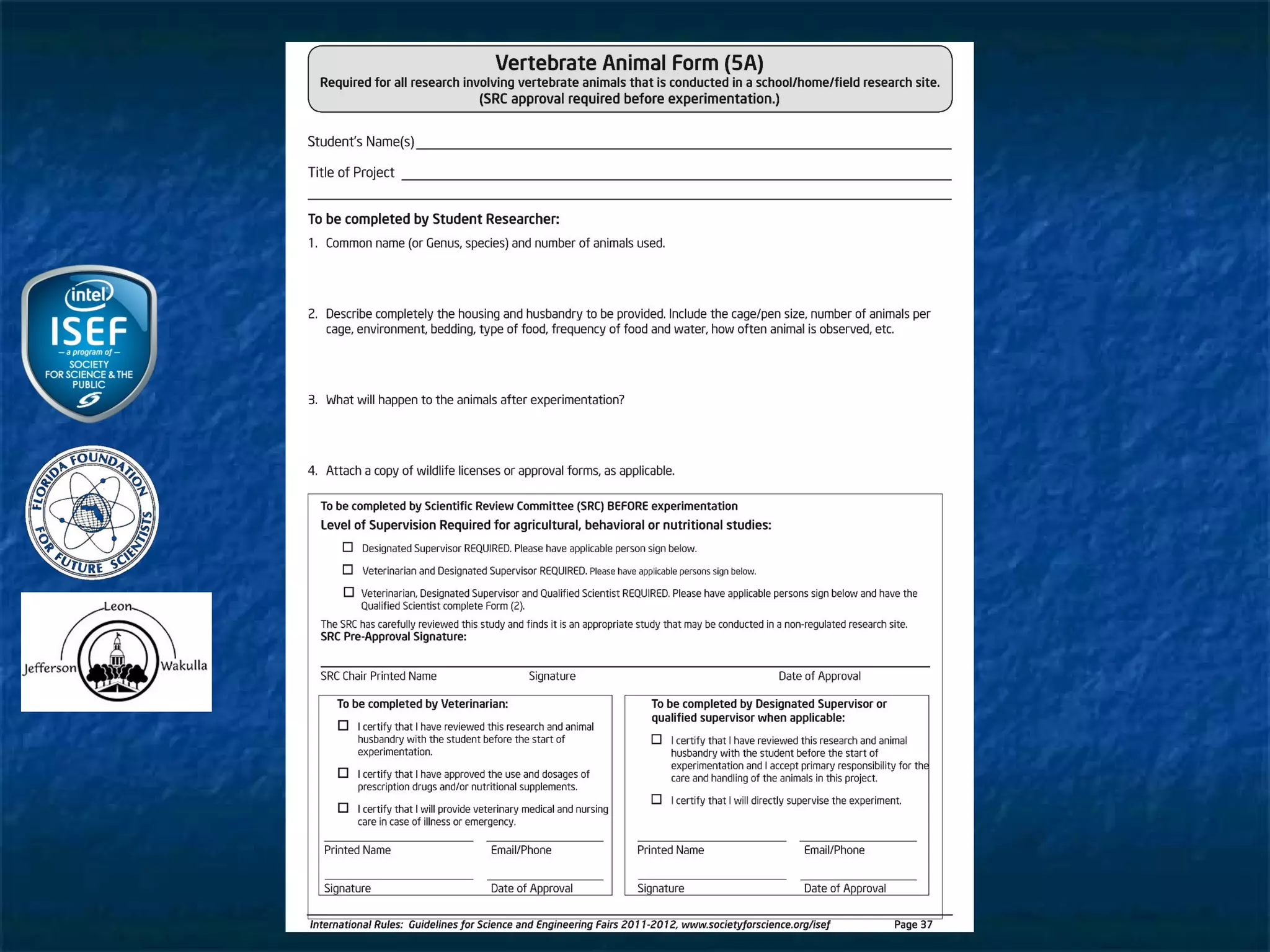 Science fair rules and guidelines power point. | PPT