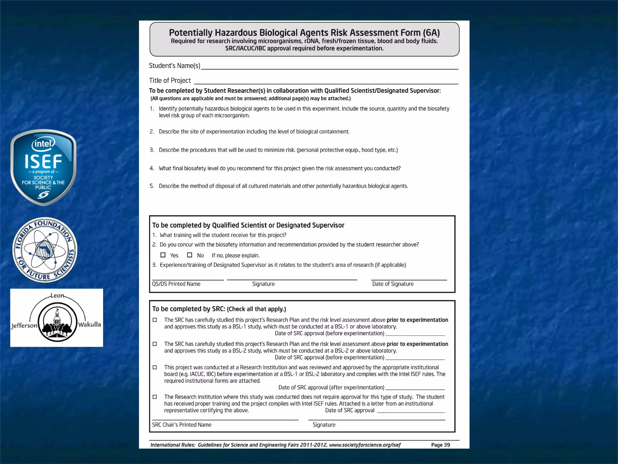 Science fair rules and guidelines power point. | PPT