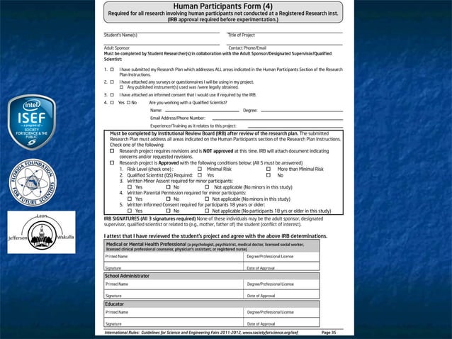 Science fair rules and guidelines power point. | PPT
