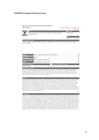 NIDA: Science Fairs - Single Mechanism Working Paper | PDF