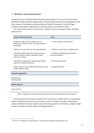 NIDA: Science Fairs - Single Mechanism Working Paper | PDF