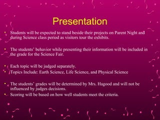 Science Fair Training Slides | PPT