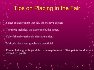 Science Fair Training Slides | PPT