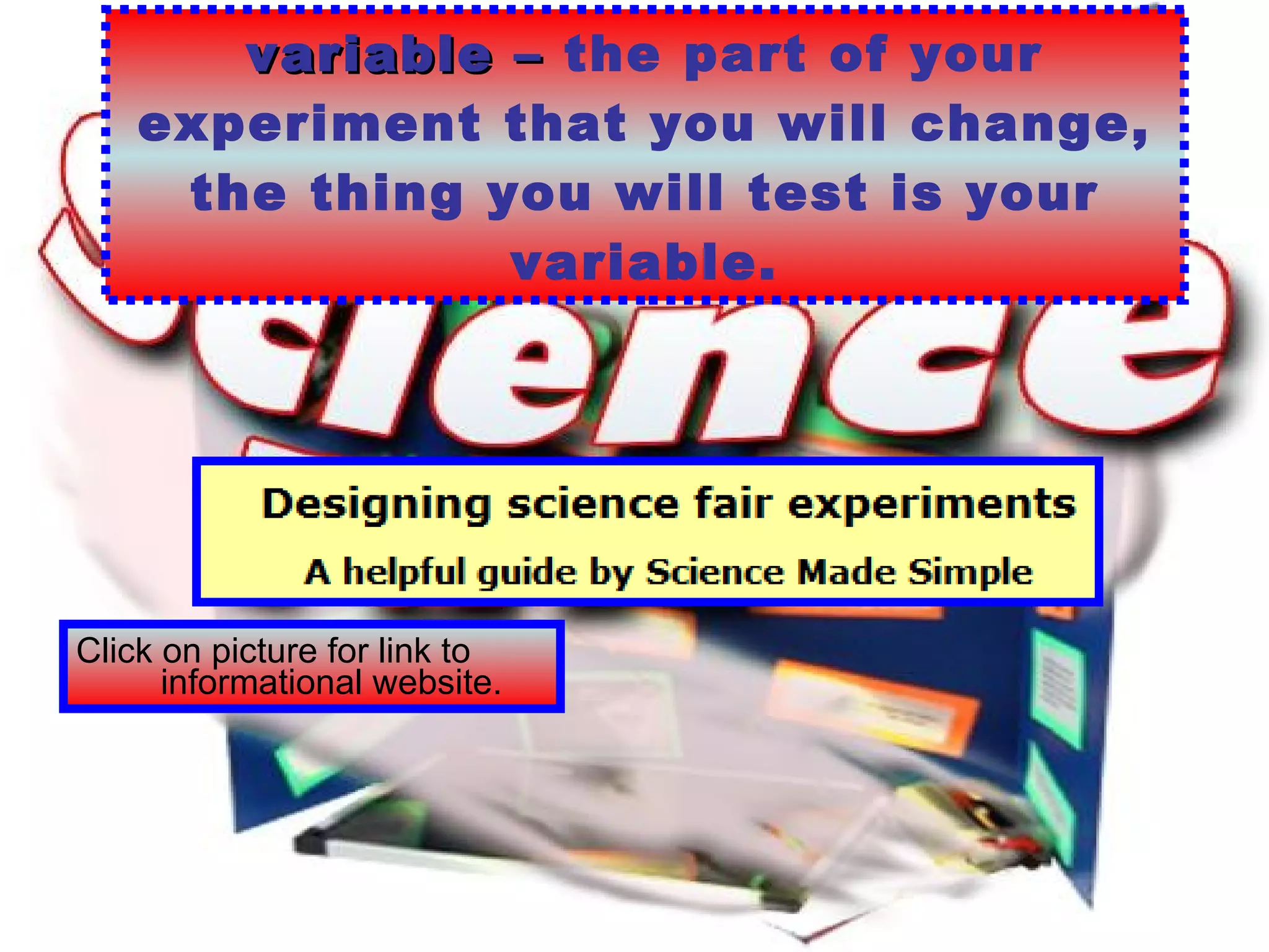 Science Fair Vocabulary | PPT