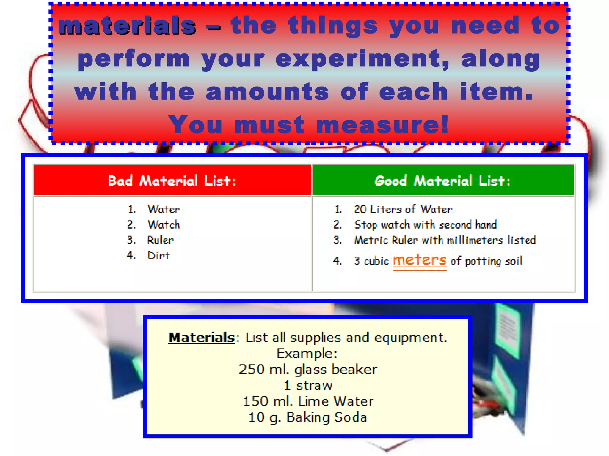 Science Fair Vocabulary | PPT