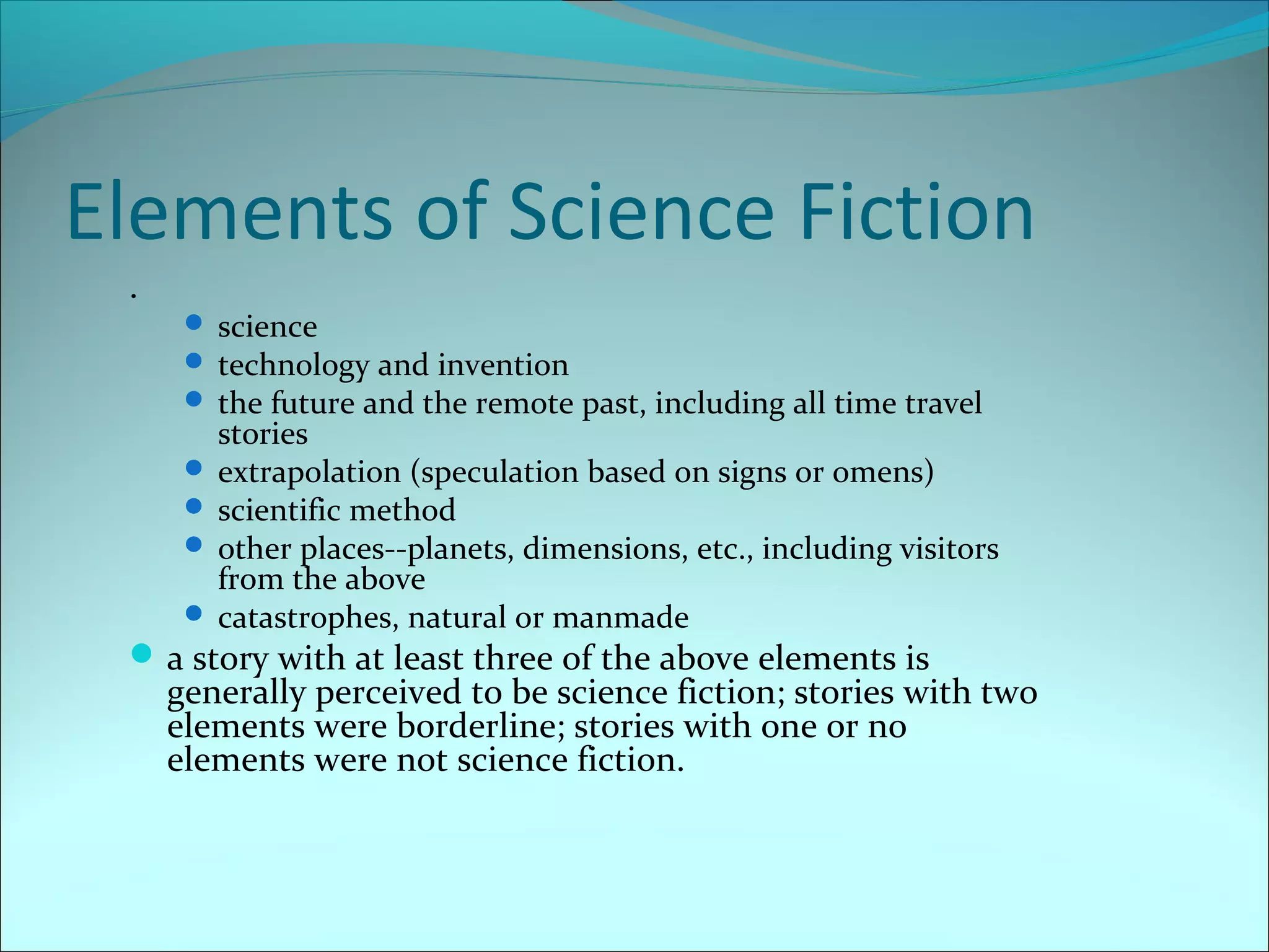 Science fiction | PPT