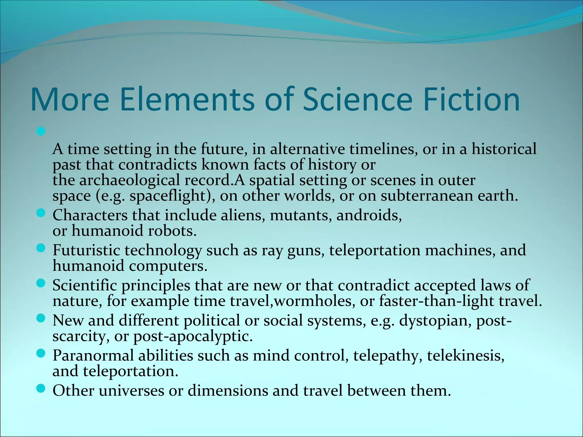 Science fiction | PPT
