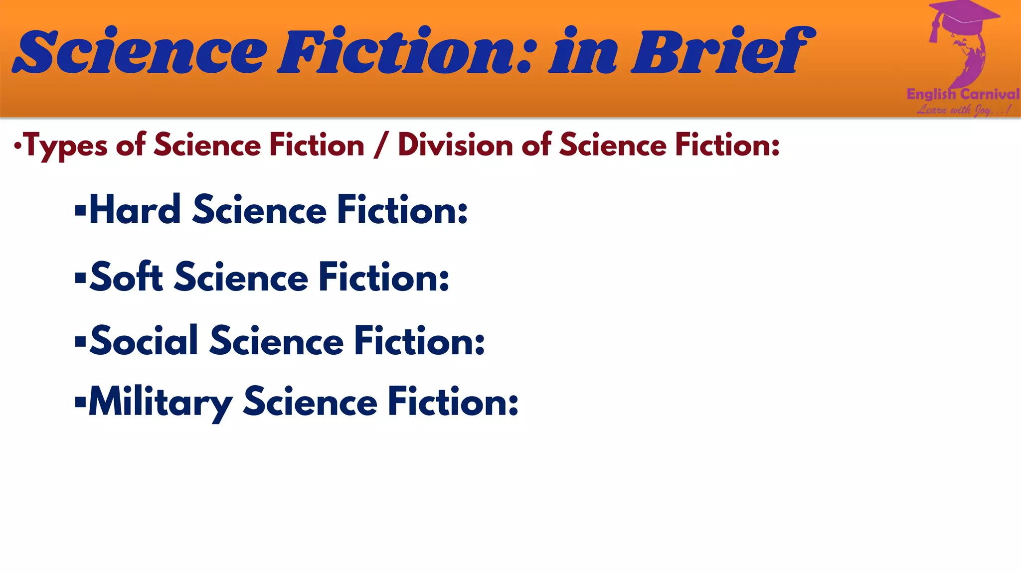 Science fiction: An Introduction | PPTX