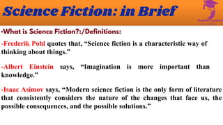 Science fiction: An Introduction | PPTX