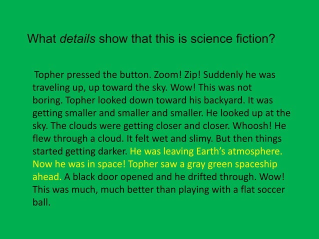 Science Fiction Genre | PPTX | Science Fiction | Genres