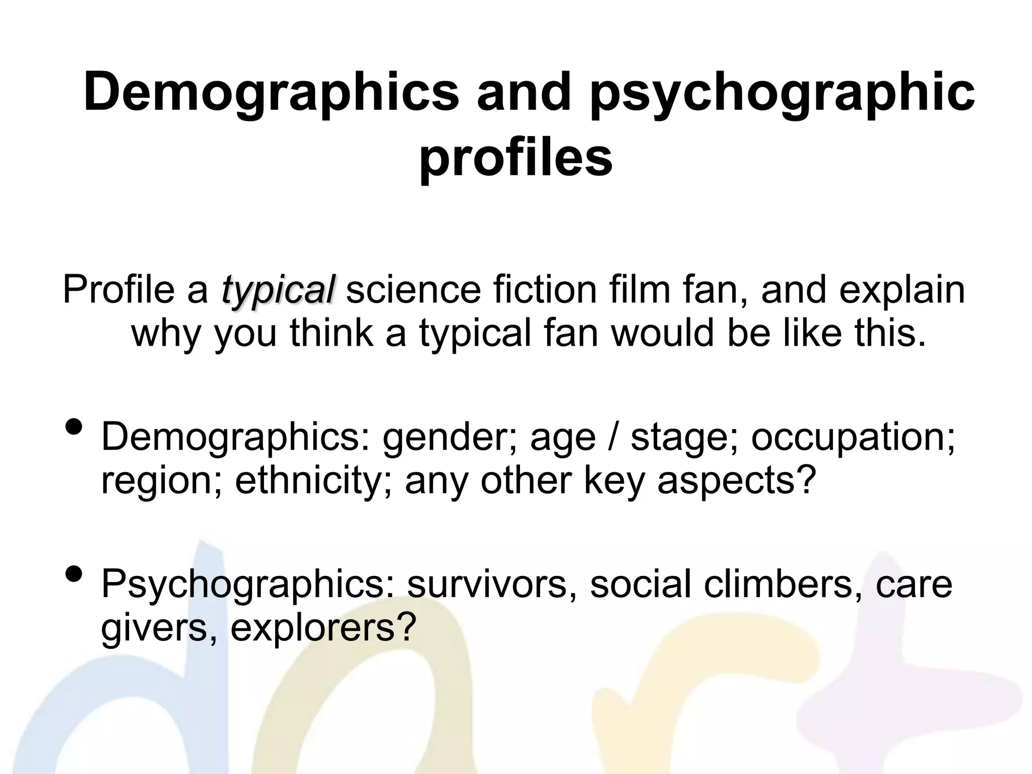 Media Codes and Conventions: Audience | PPTX