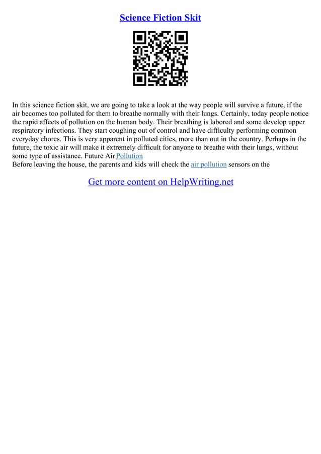 Science Fiction Essay Topics | PDF