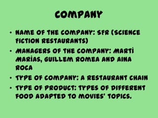 Science Fiction Restaurants | PPT