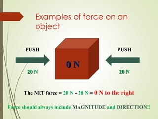 Science Force and Motion Grade 8 topic.ppt