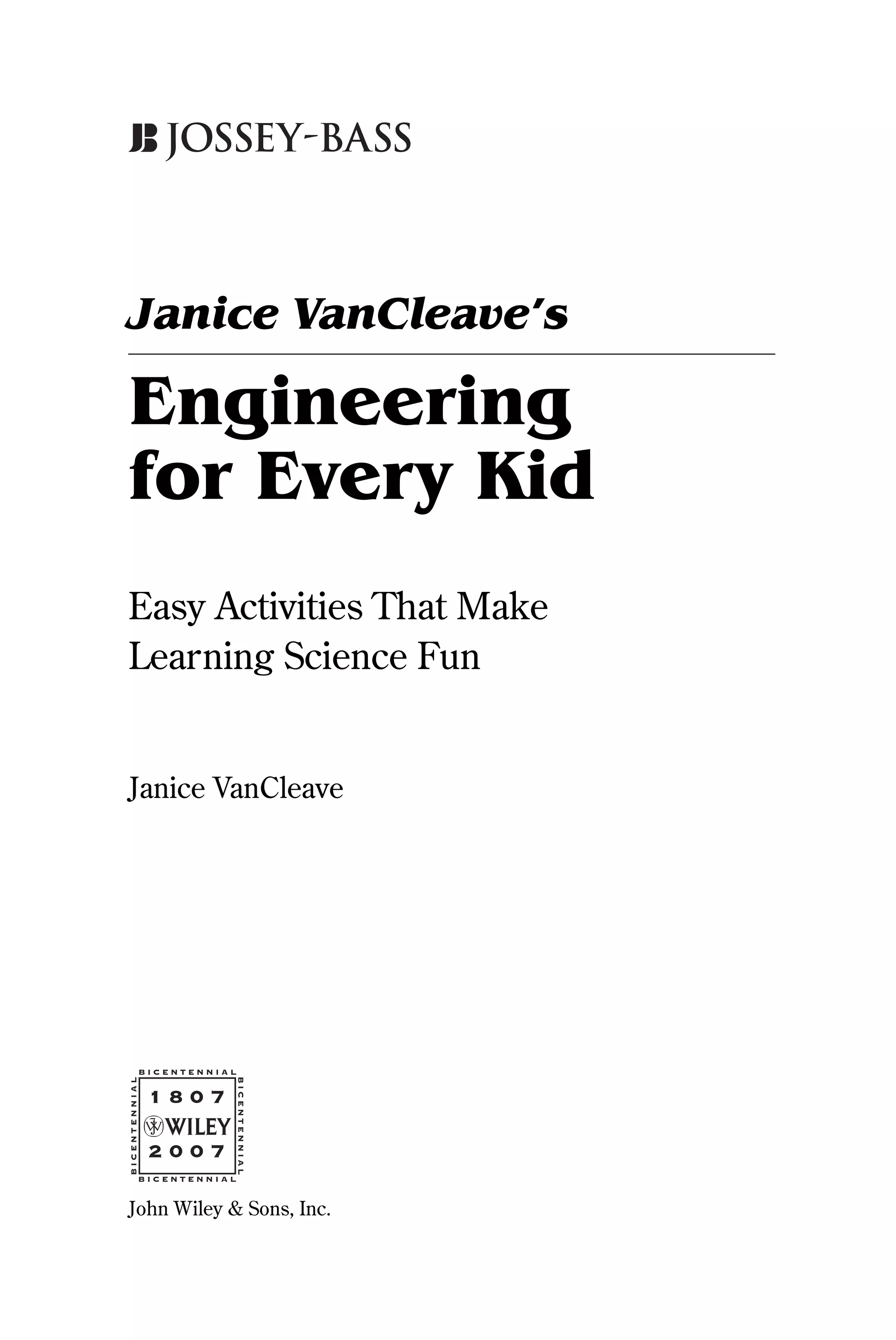 (Science for every kid series) janice van cleave janice vancleave's ...